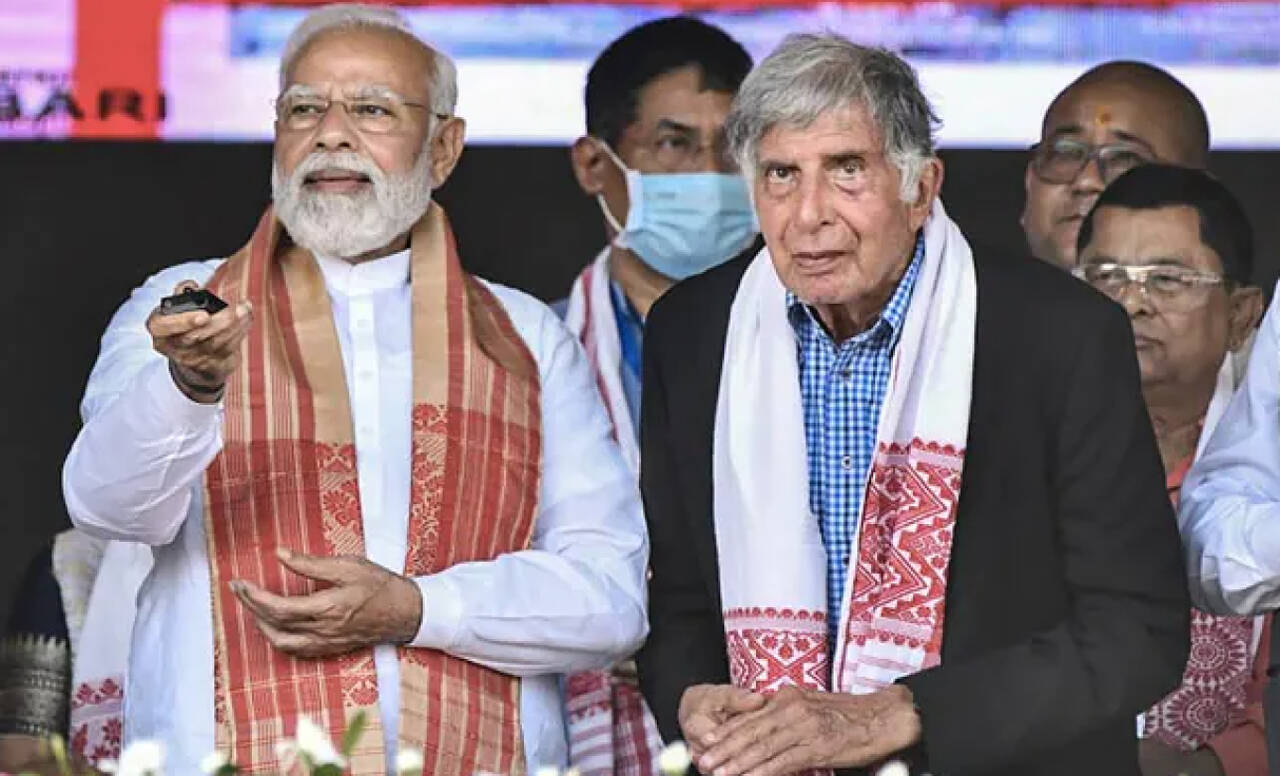 Im Devoting My Final Years To Health Ratan Tata Delivers Emotional Speech At Pm Modis Assam